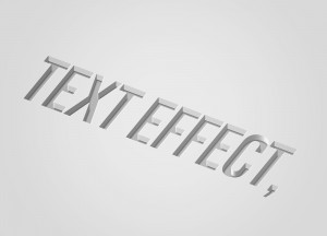 Debossed Text Effect Mockup (Psd)